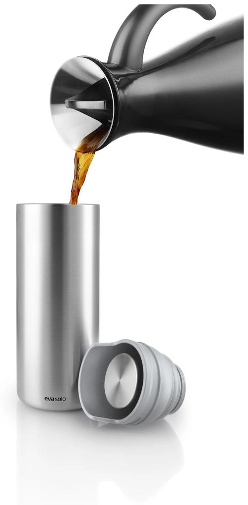 EVA SOLO Nerezová termoska na kávu i čaj se šedým víkem 0,35l