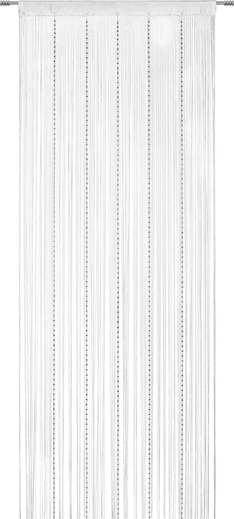 XXXLutz PROVÁZKOVÝ ZÁVĚS, barvy stříbra, bílá, 90/245 cm Boxxx - Závěsy - 007696030501