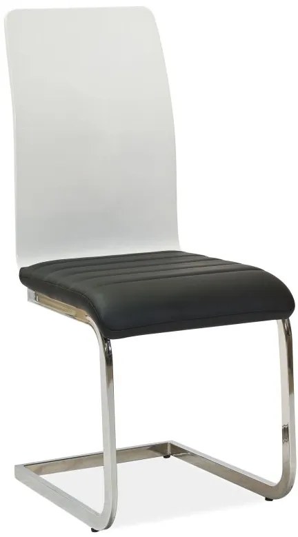 Jídelní židle H-791 - Barva černá/bílá