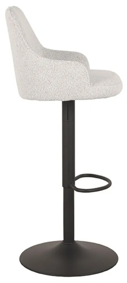LABEL51 barová židle FENDER bílé bouclé CM-55.019