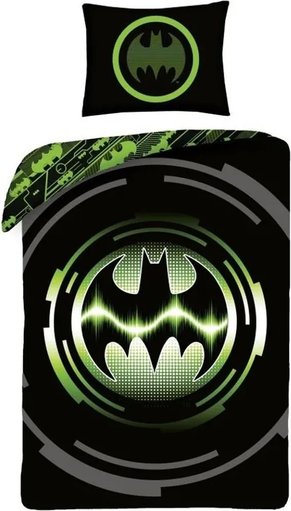 Bavlněné ložní povlečení Batman - motiv Kryptonite Energy - 100% bavlna - 70 x 90 cm + 140 x 200 cm