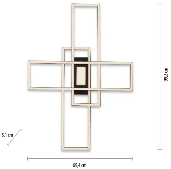 Leuchten Direkt 14693-18-LED Stmívatelné stropní svítidlo ASMIN LED/48W/230V +DO