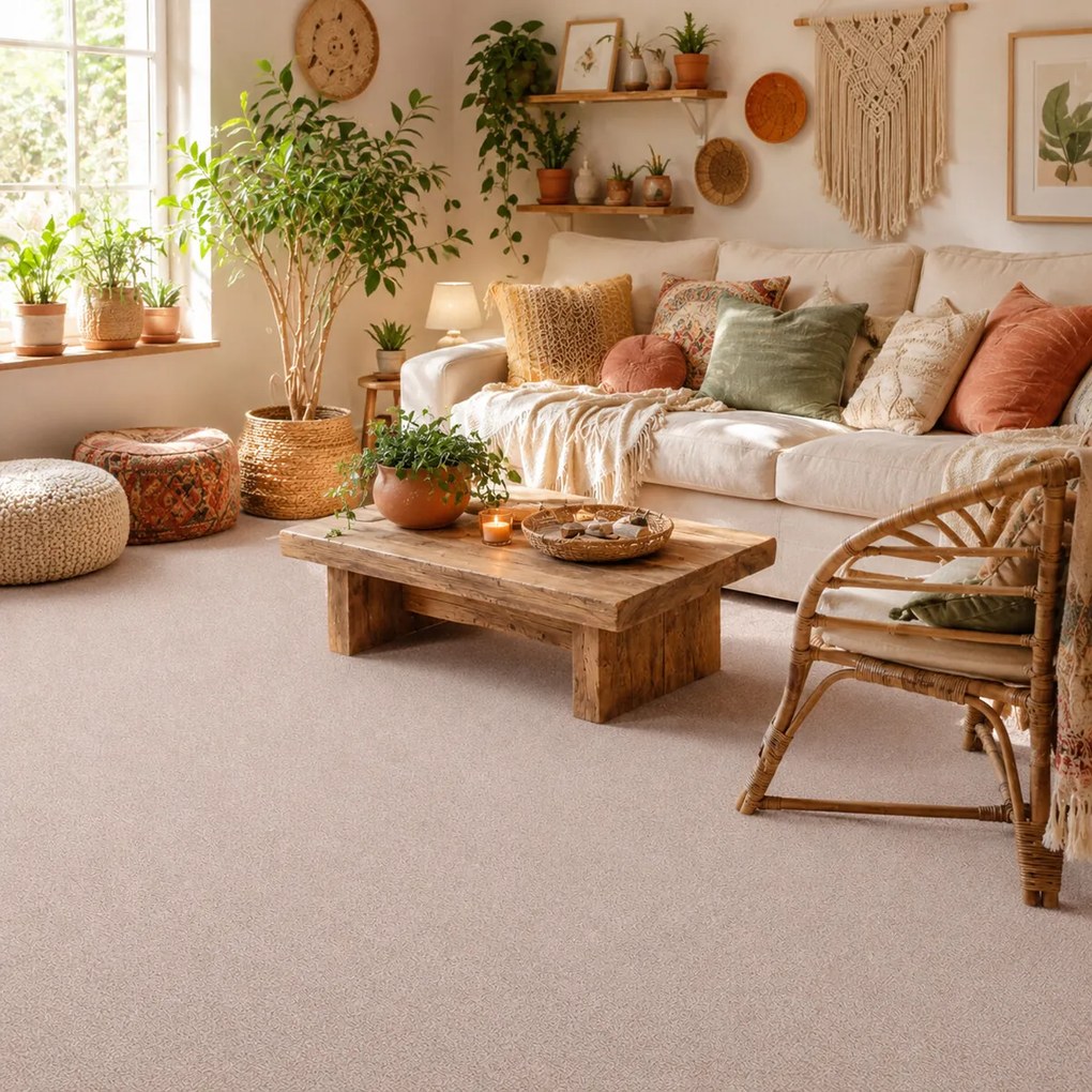 Condor Carpets, Metrážový koberec Rambo-Bet 71, na míru, šíře 4m,5m, béžová, filc, kuchyně