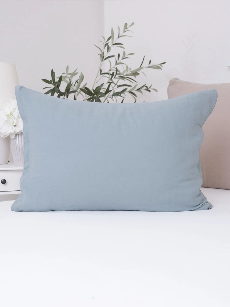 MK Lůžkoviny Mušelínový povlak na polštář 50 x 70 cm Alexia Duo - mátová/cappuccino
