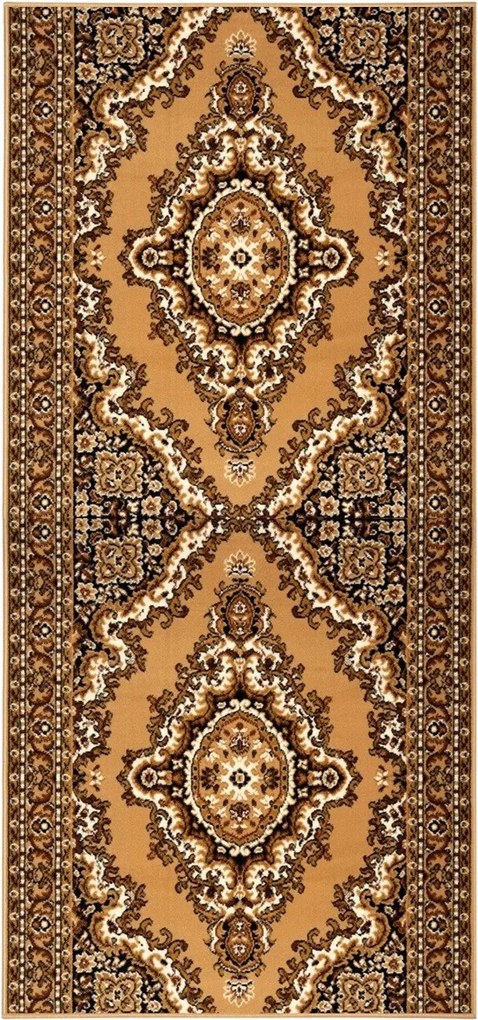 Alfa Carpets, Běhoun na míru TEHERAN T-102 beige, šíře 120 cm, béžová, chodba / předsíň