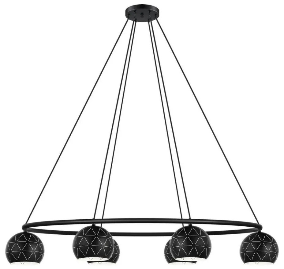 Eglo 98456 - Lustr na lanku CANTALLOPS 6xE14/40W/230V