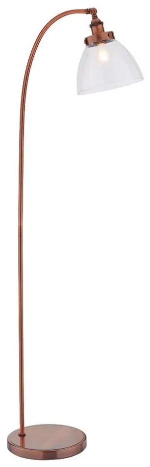 Endon 77862 - Stojací lampa HANSEN 1xE27/40W/230V měděná 77862