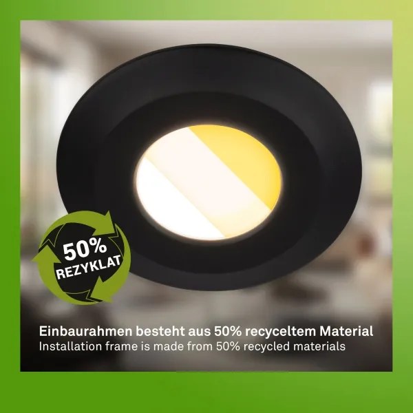 Briloner 7589035-SADA 3xLED Stm koup podh svíti KLIRA LED/4,9W/230V IP44 černá