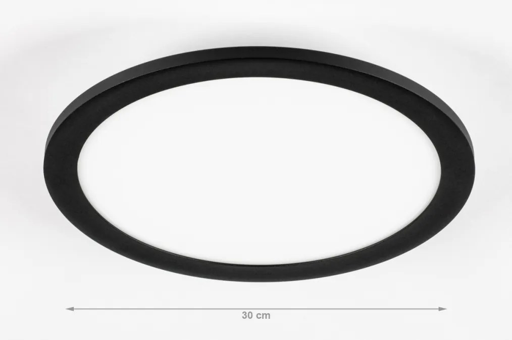 Stropní stmívatelné LED svítidlo Basic Round Black 30