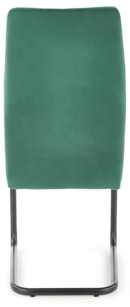 Jídelní židle Roel, zelená / černá
