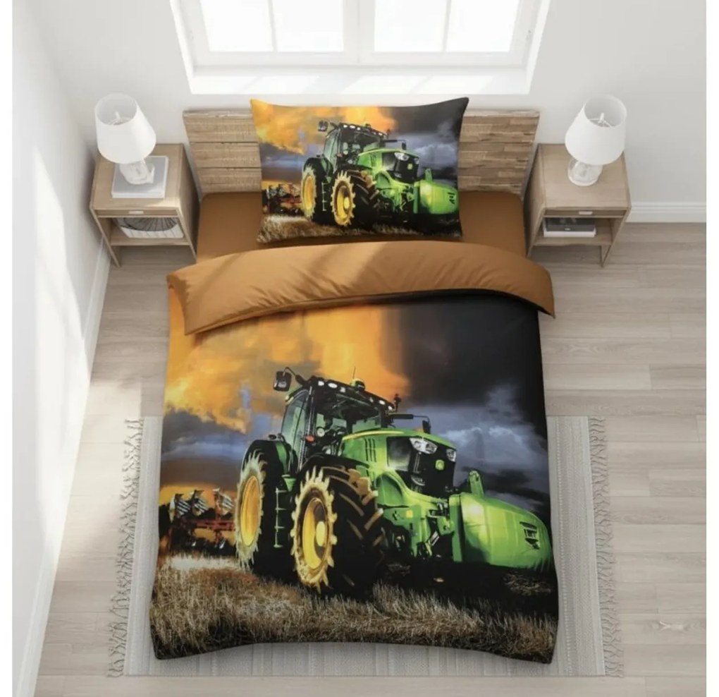3D povlečení z mikrosaténu TRACTOR FORCE barevné Rozměr povlečení: 70 x 90 cm | 140 x 200 cm