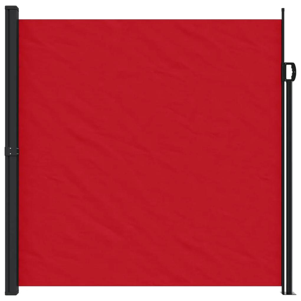 Zatahovací boční markýza červená 200 x 500 cm,  4004462