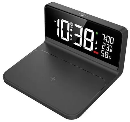 Hodiny Solight CA06 s Qi bezdrátovým nabíjením