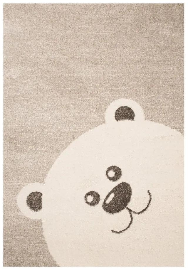 Dětský hnědý koberec Zala Living Bear, 120 x 170 cm | BIANO
