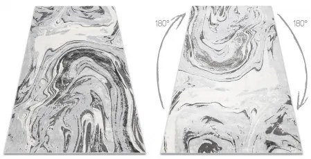 Koberec LIRA E1686 Abstraktní, strukturální, moderní, glamour - šedá
