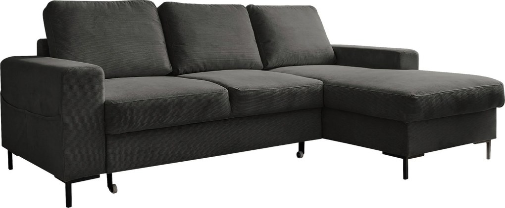 XXXLutz ROHOVÁ SEDAČKA, textil, šedá MID.YOU - Sedací soupravy - 001454002604