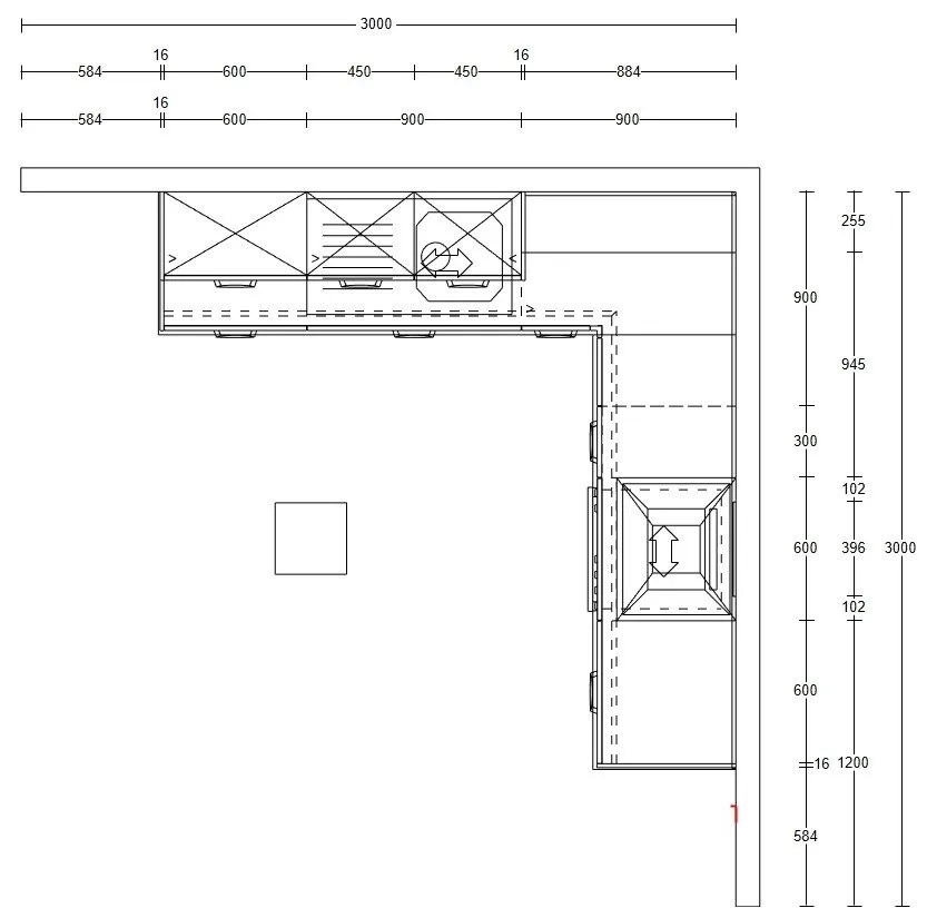 Sestava kuchyně České Budějovice-Lara/Maty-vystavený kus