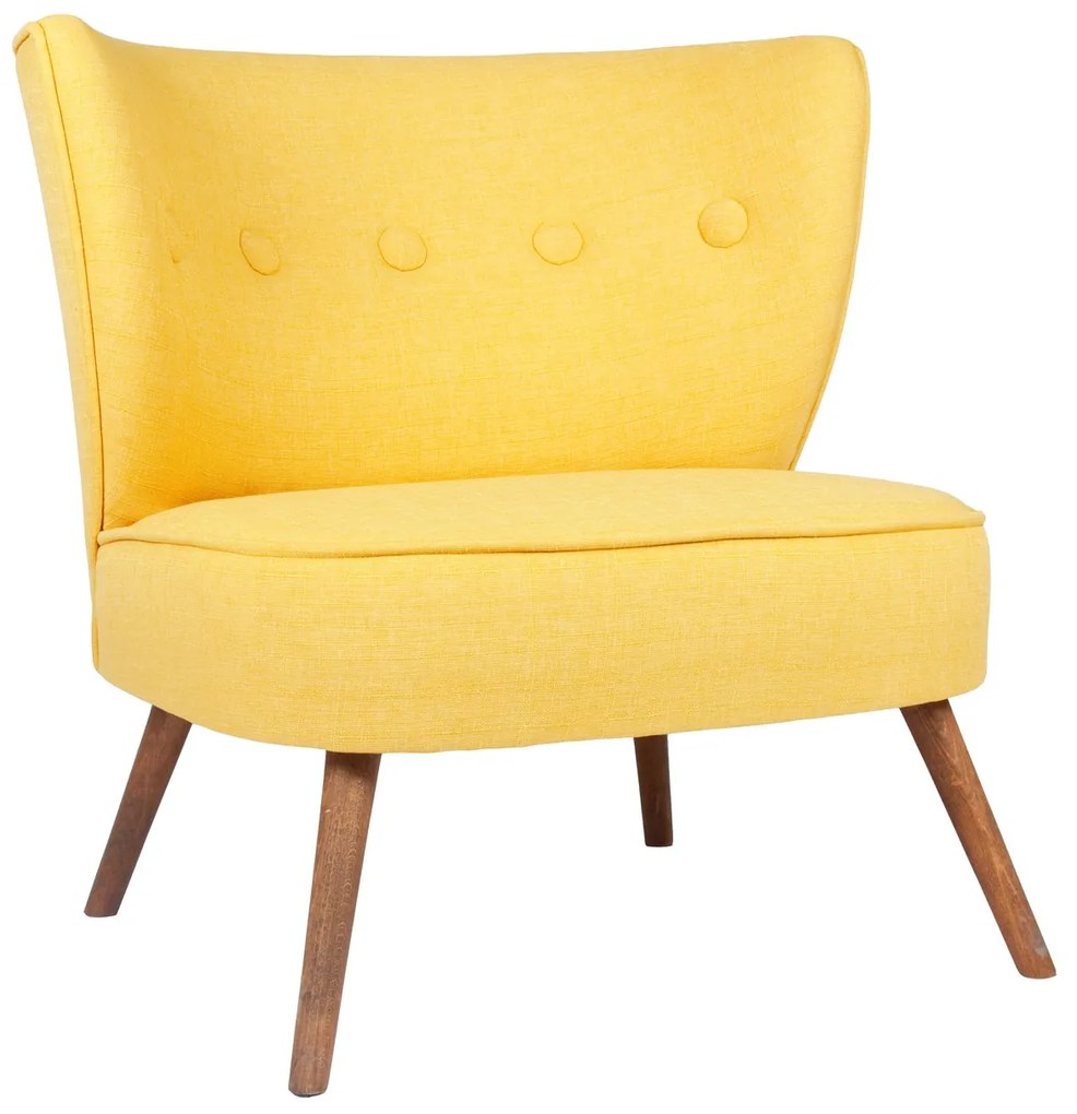 Atelier del Sofa Křeslo Bienville - Yellow, Žlutá