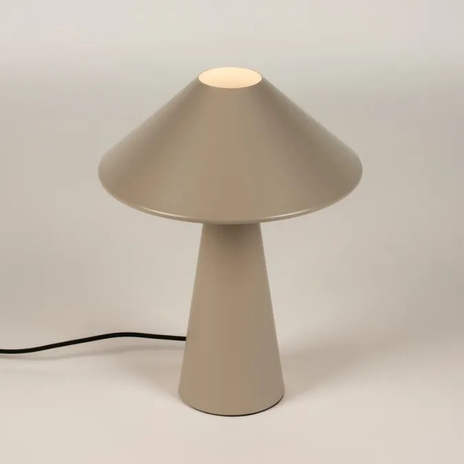 Stolní designová lampa Lucianno Taupe