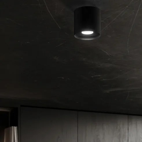 Stropní svítidlo SOLLUX MIKA černé GU10 1x10W bez žárovky SL.1281