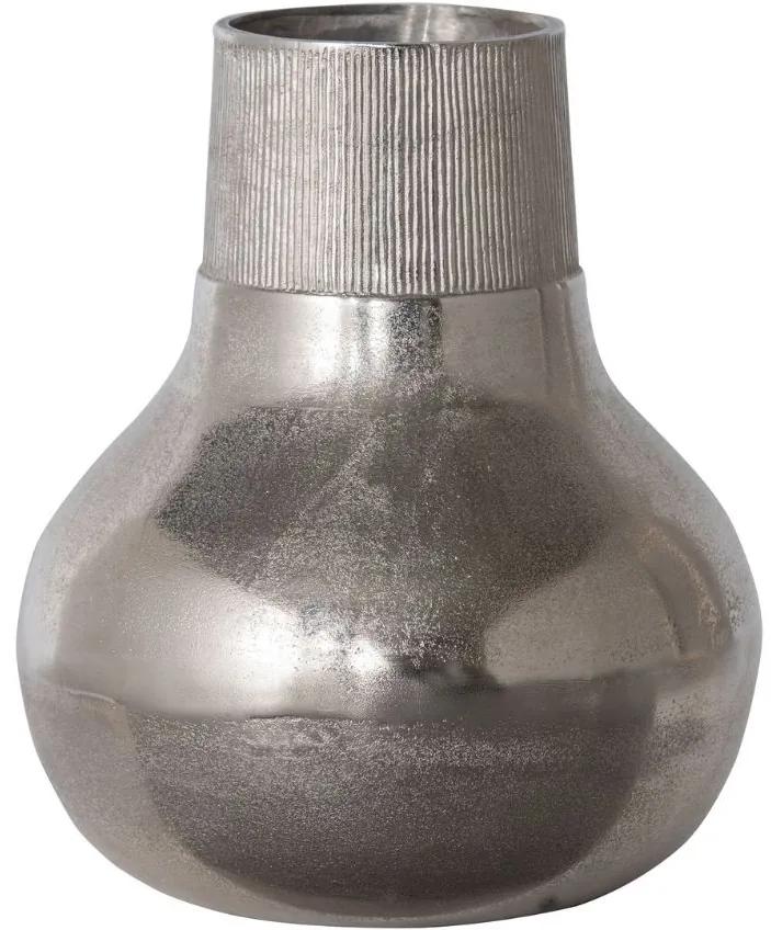 OnaDnes -20% Hoorns Stříbrná kovová váza Kymani L