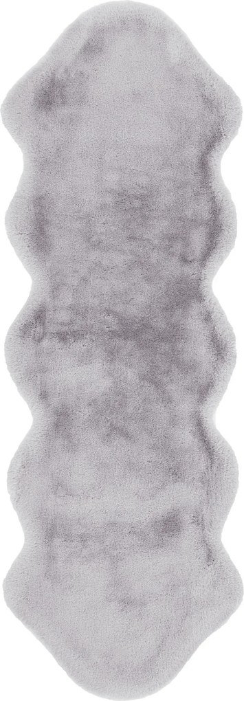 XXXLutz UMĚLÁ KOŽEŠINA, 60/180 cm, modrá, šedá - Online Only koberce & rohožky - 005937001201