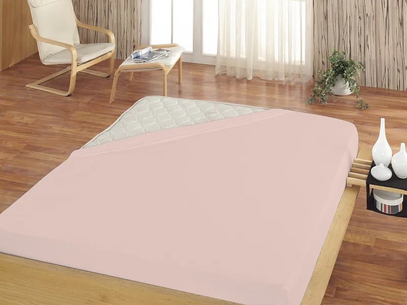 Matějovský napínací prostěradlo froté Pudrové na matraci: 160 x 200 cm