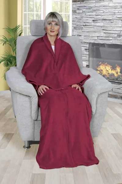 Bellatex Korall televizní pytel 150x180 cm 150x180 cm Víno Bordová