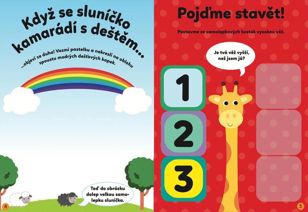 Svojtka Zábava se samolepkami pro dvouleté