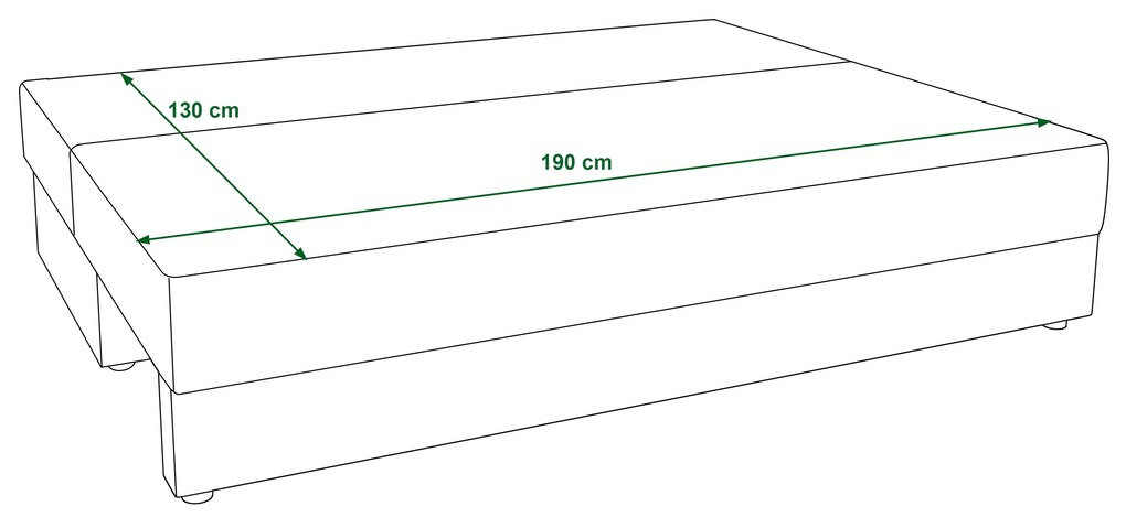 Pohovka dvousedačka Radiant (černá). 1056815