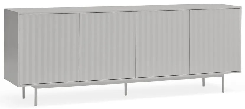 Šedá nízká komoda 211x80 cm Sierra – Teulat
