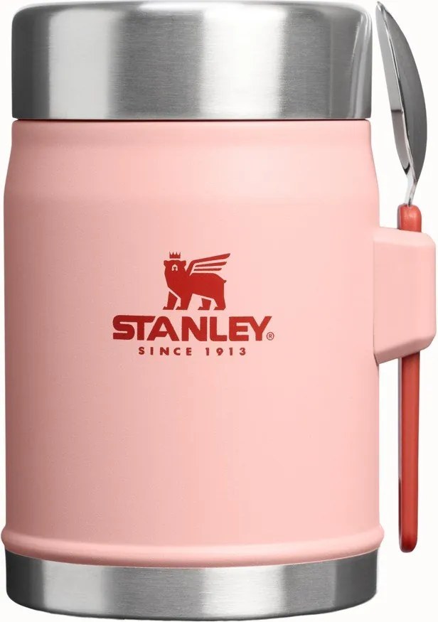 Broskvová termoska na jídlo z nerezové oceli 400 ml Legendary Food Jar + Spork Peach Rose – Stanley