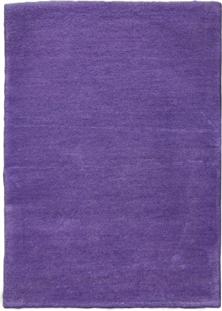 Asra, Ručně všívaný kusový koberec Asra wool fialová, 60x110, fialová, ložnice