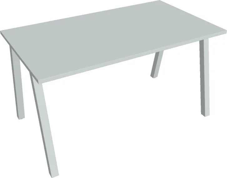 Kancelářský stůl jednací Hobis UJA 1400, deskaakát, bílá RAL 9016