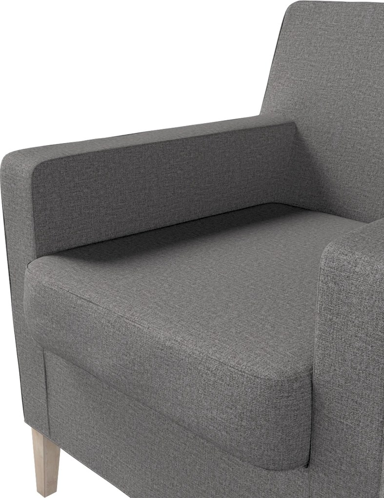 Potah na křeslo IKEA Karlstad barva šedá látka pletený vzor