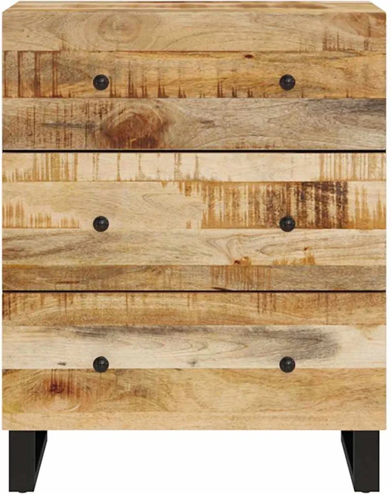 Příborníky 2 ks 60 x 33 x 75 cm hrubé mangovníkové dřevo 3143635