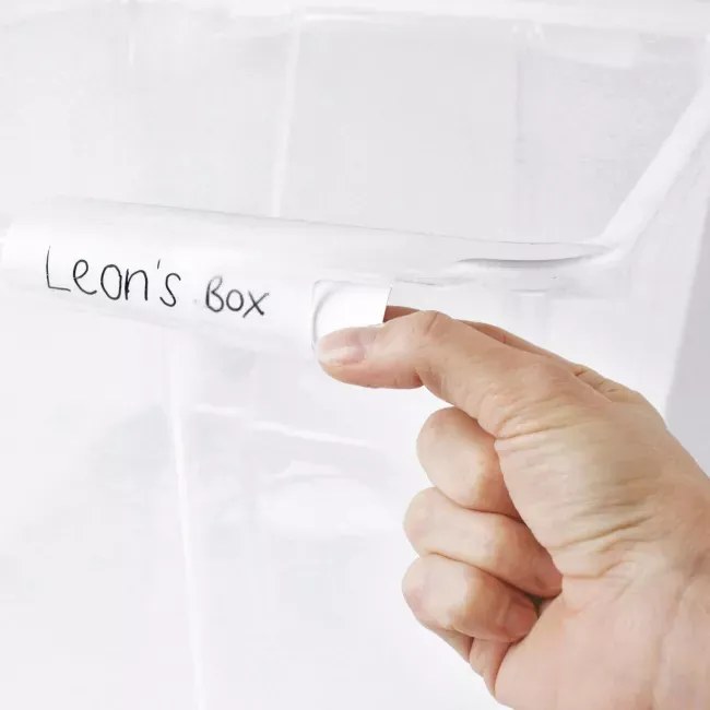 Rotho Univerzální úložný box, krabice s víkem, EVO, transparent - 58x39x19, 30l
