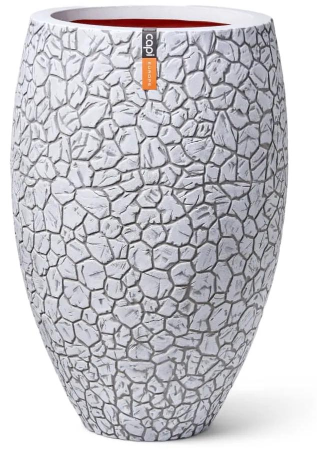 Capi Květináč Clay Elegant Deluxe 50 x 72 cm slonovinový, Capi 429066