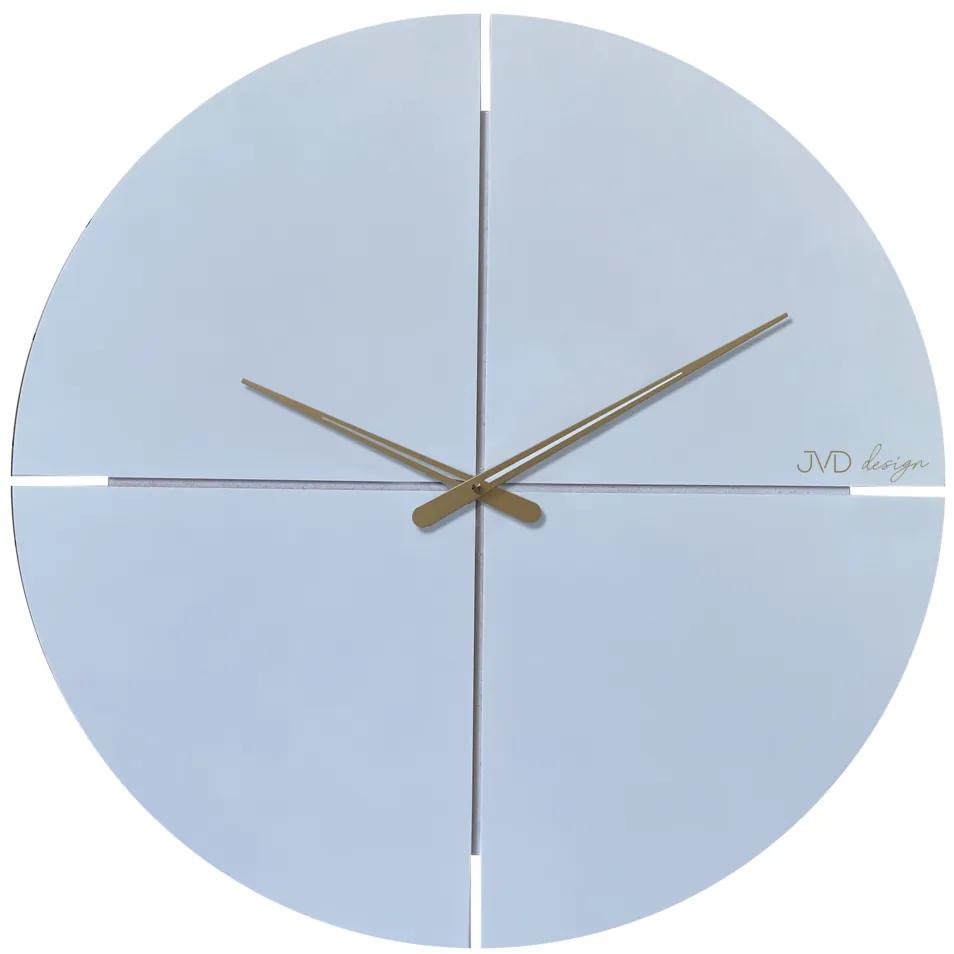 JVD Designové minimalistické bílé hodiny JVD HC40.2