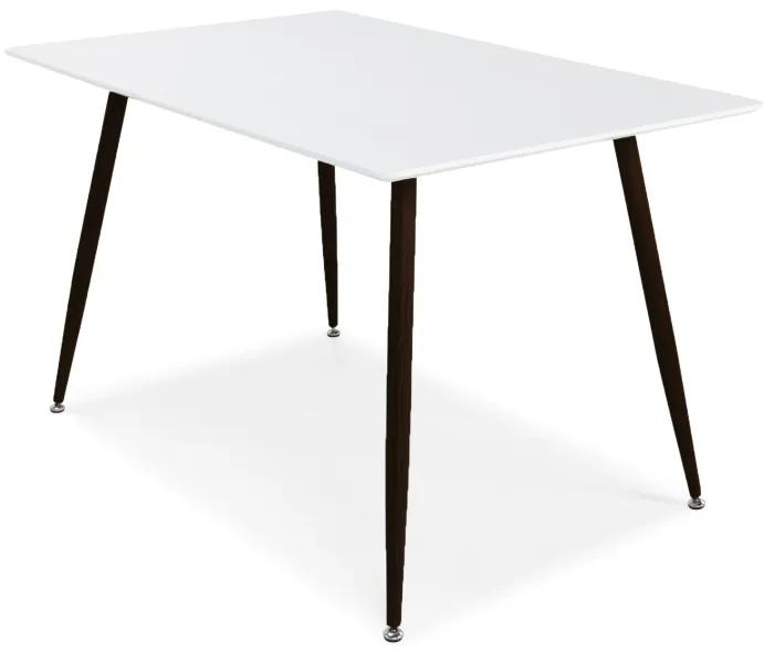 Polar jídelní stůl 120x75 cm (bílá / černá)