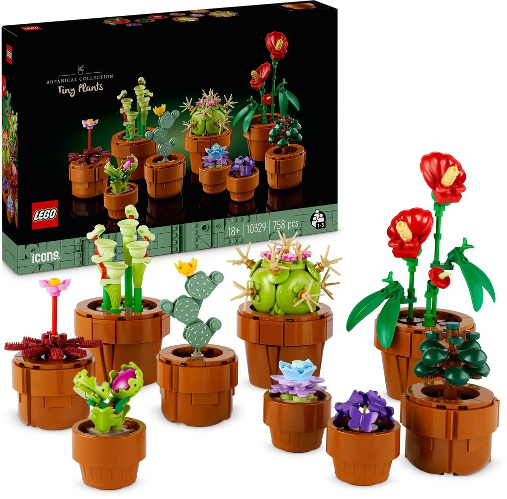 Lego stavebnice lego botanicals 10329 miniaturní rostliny