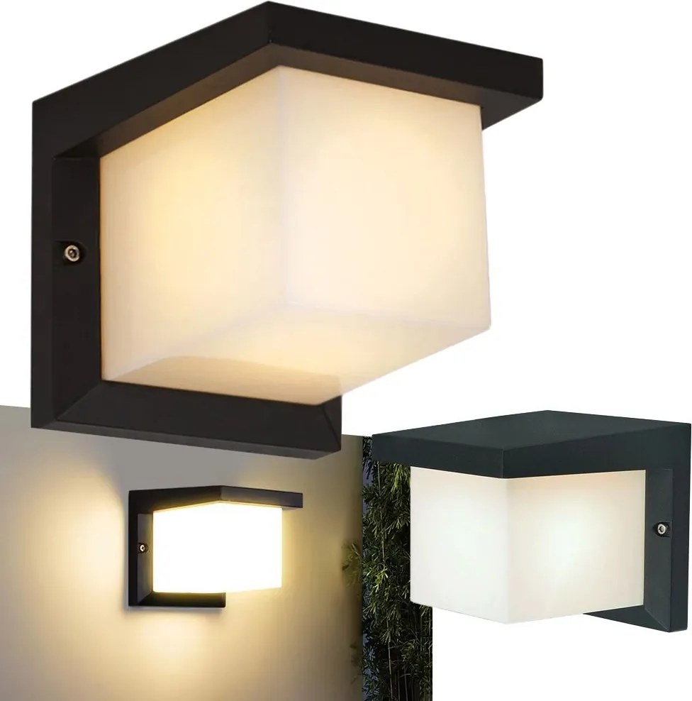 Toolight Toolight, nástěnné svítidlo 16x16x19 cm, 1xE27, RSL014-1W, černá matná, OSW-10245