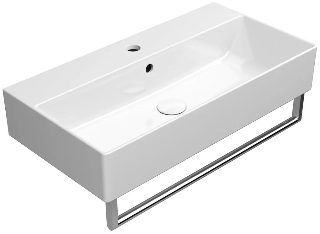 GSI KUBE X keramické umyvadlo 70 x 37 cm s přepadem Extra Glaze bílá 9455111