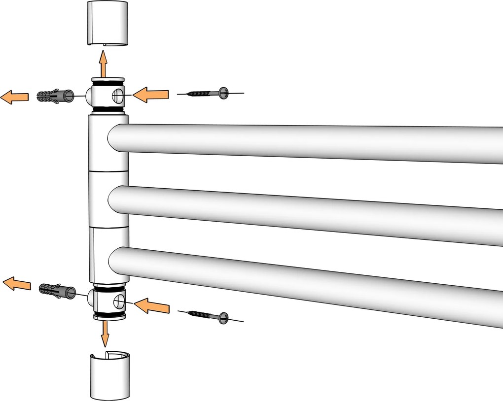 Nimco Držák na ručníky otočný, 42 cm BORMO černá - BRC 11096-3-90