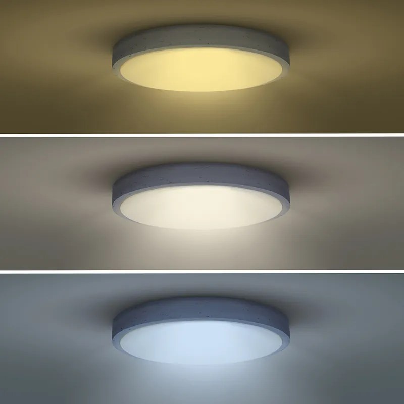 Solight LED osvětlení s dálkovým ovladačem Grey , 48W, 3360lm, 38cm, změna chromatičnosti, stmívatelné