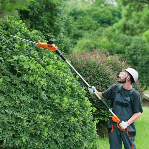 20 V akumulátorové nůžky na živý plot Teleskopické tyčové nůžky na 45,7 cm nůž