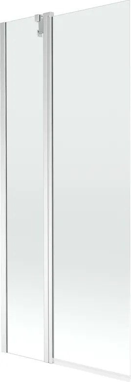 Mexen Flip, vanová zástěna 1-křídlová 80 x 150 cm, otočné křídlo, 6 mm čiré sklo, chromový profil, 894-080-101-01-00