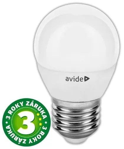 Prémiová LED žárovka E27 6W 570lm G45 denní, ekv. 46W, 3 roky