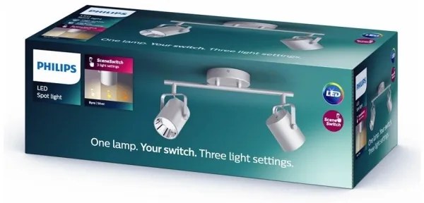 Philips 50662/14/P0 - LED Bodové svítidlo BYRE 2xLED/4,3W/230V 2200/2500/2700K