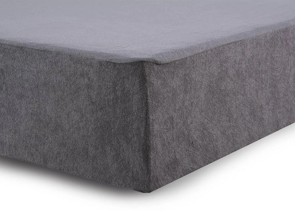 XPOSE® Froté nepropustný chránič matrace - tmavě šedý 90x200 cm